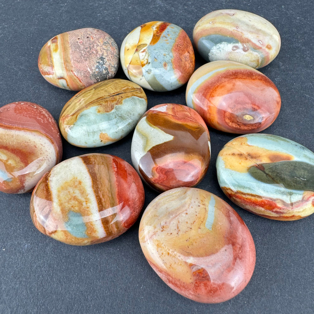 Polychrome Jasper tumbled stone